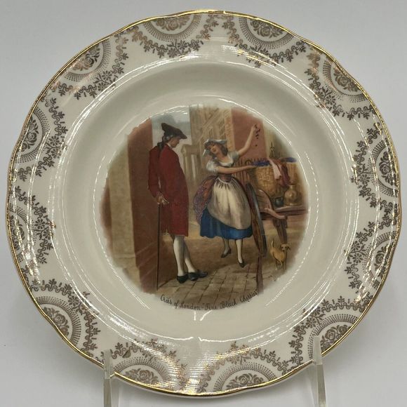 Spode | Art | Spode Cries Of London Fine Black Cherries Plate W Gold ...
